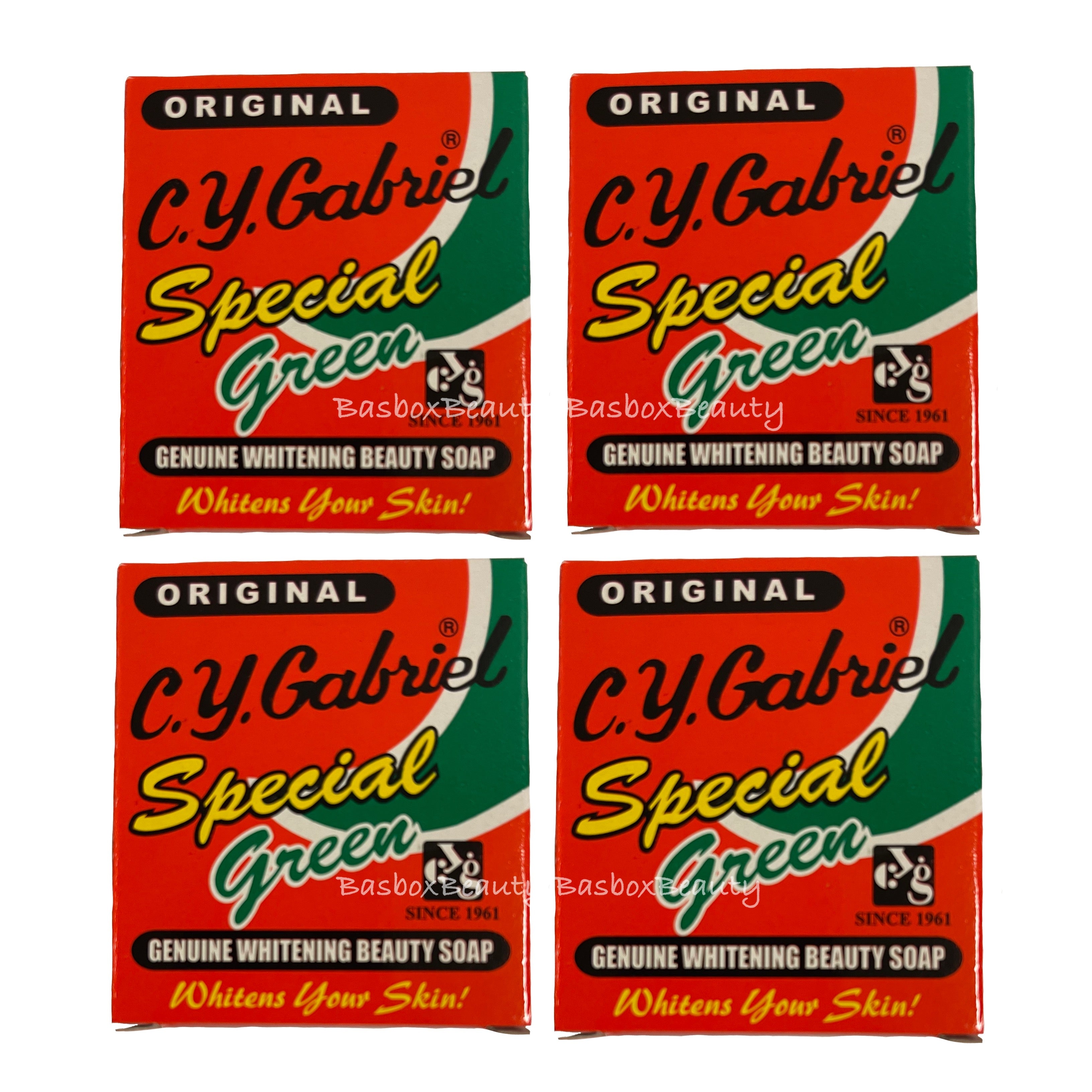 Original CY Gabriel Special Green Soap 60g x 4 Soaps Basbox Beauty