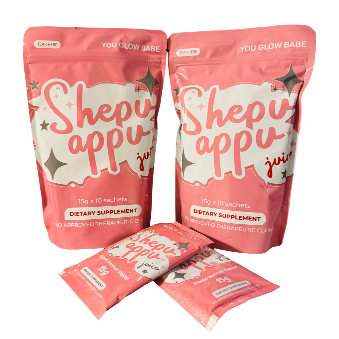 2-Pack You Glow Babe Shepu Appu Juice Powder Mix (20 Sachets x 15g ...
