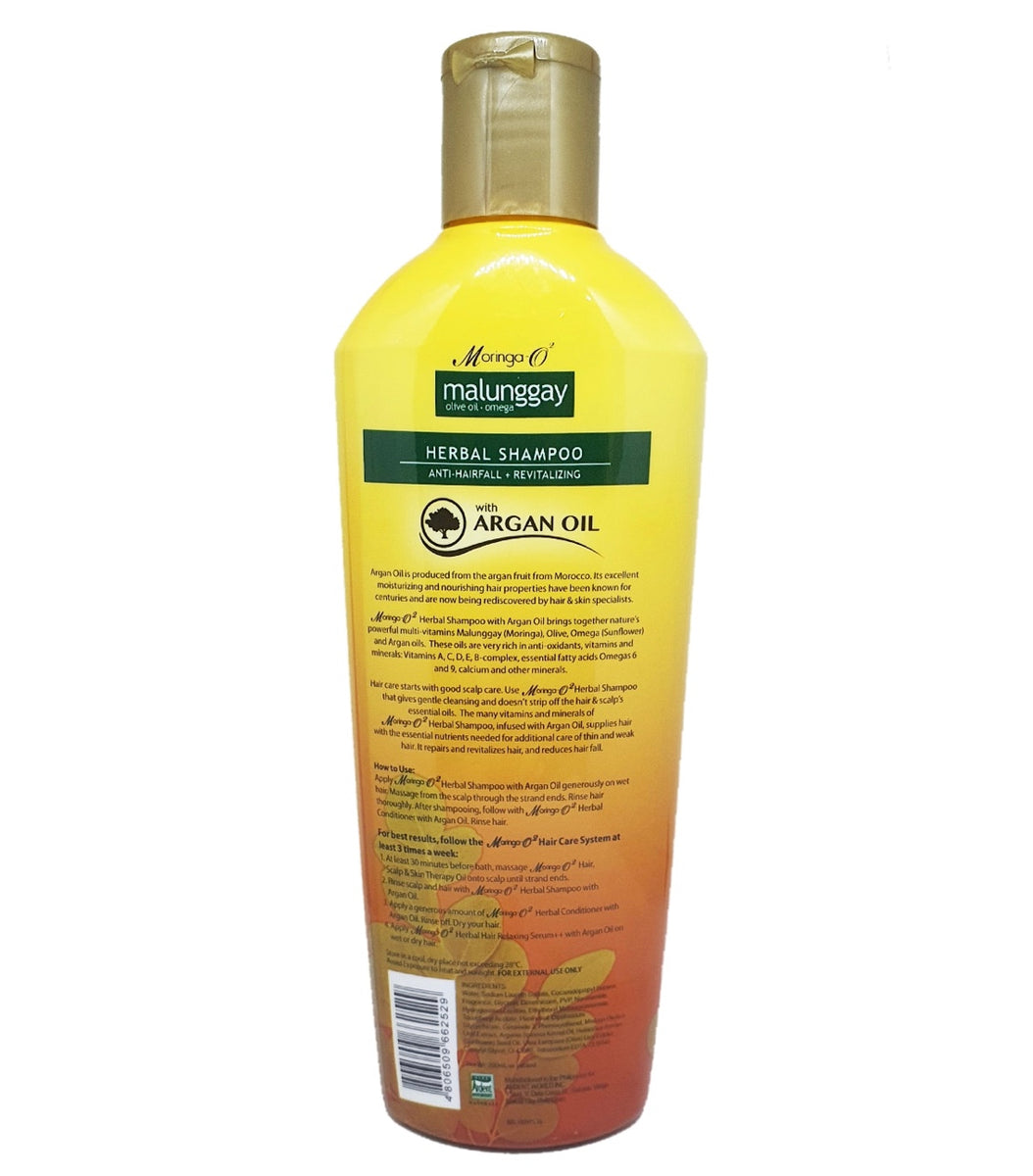 Moringa-O2 Malunggay Herbal Anti-Hairfall Shampoo with Argan Oil 200mL ...