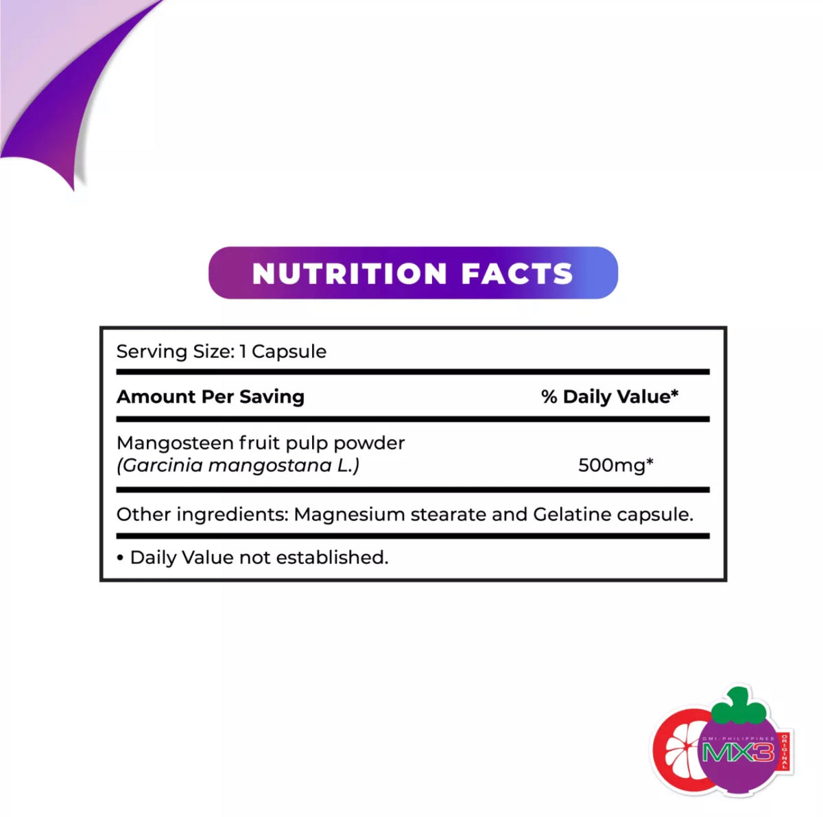 2 Boxes MX3 Capsules Mangosteen Capsules, 120 Capsules – Basbox Beauty