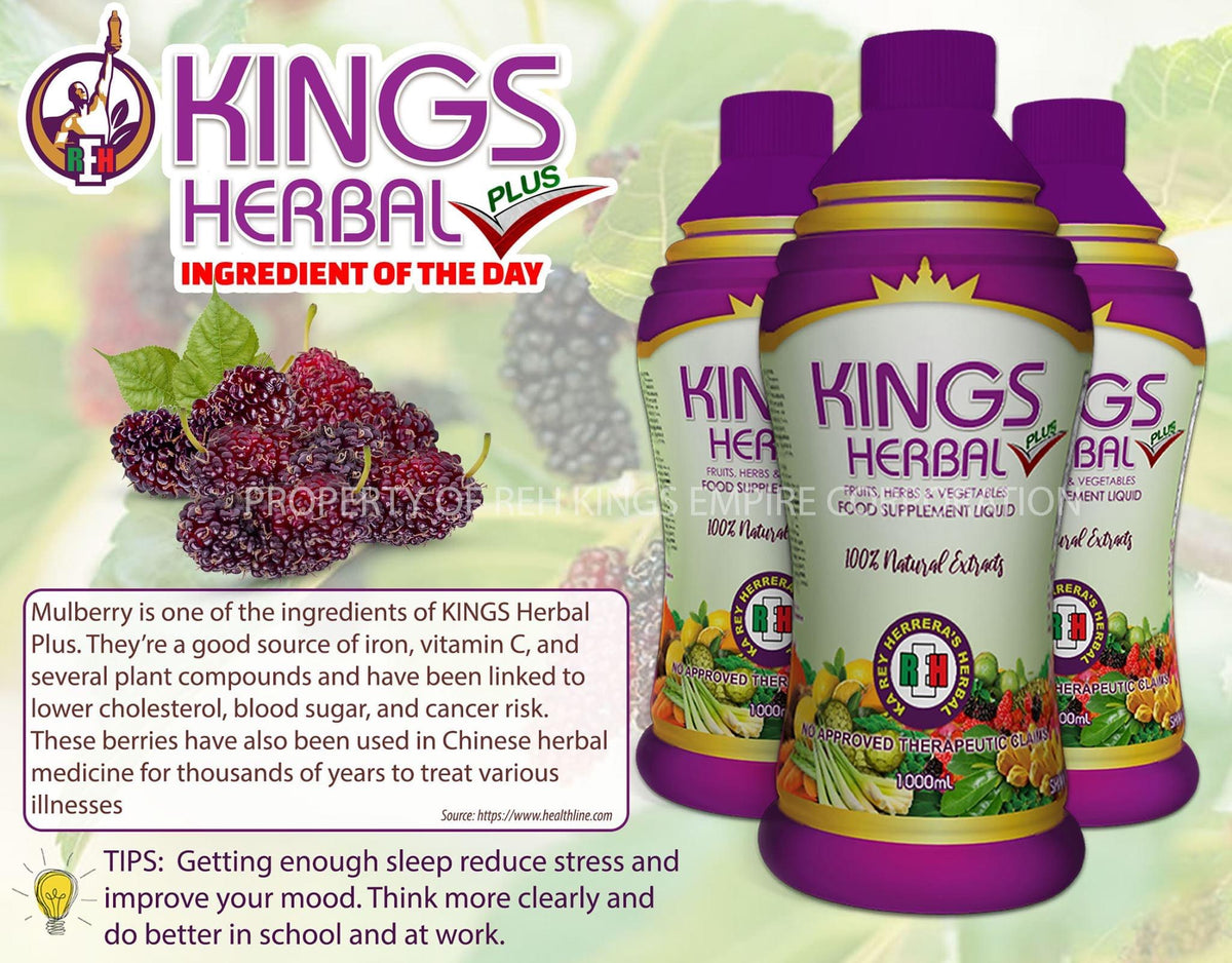 KINGS HERBAL PLUS Food Supplement Fruits Herbs & Vegetables Fusion 100 ...